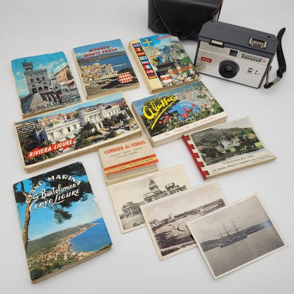 Vintage Travel Postcard Books - Etsy