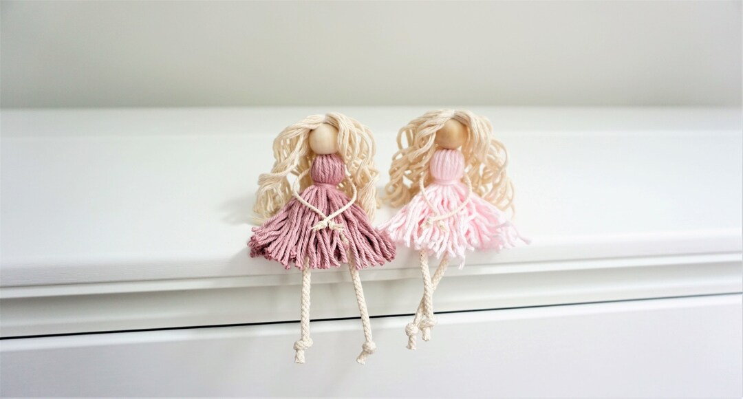 Macrame Girls, Boho Baby Dolls, Macrame Dolls for Home Decor, Mobile ...