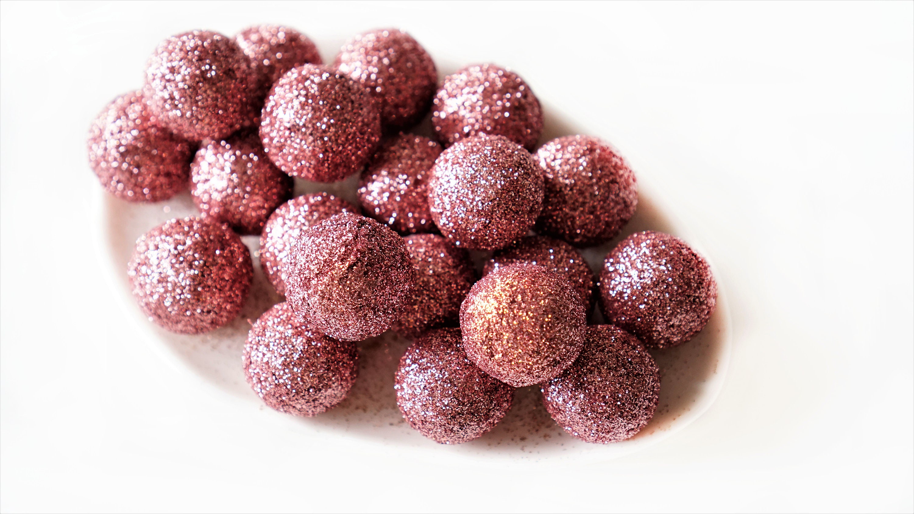 Pale Pink Glitter Balls Glitter Wool Felt Balls Glitter Felt - Etsy
