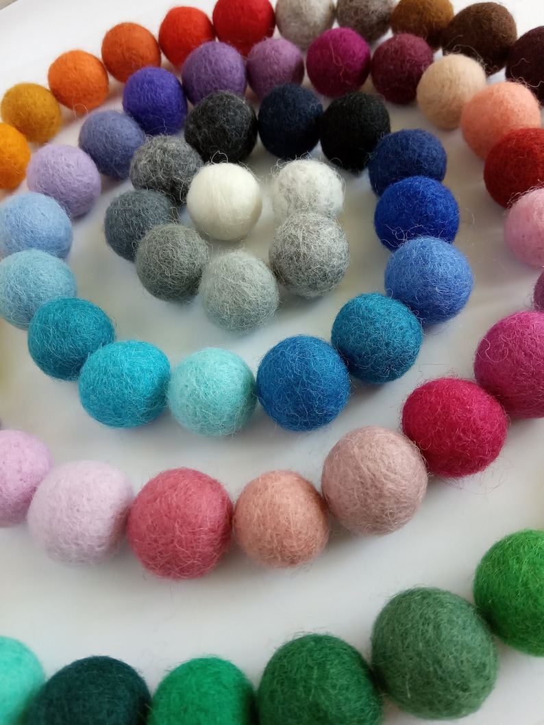 5pcs 5cm 1.97 inch Wholesale Wool Felt Ball Felt Balls Wool | Etsy