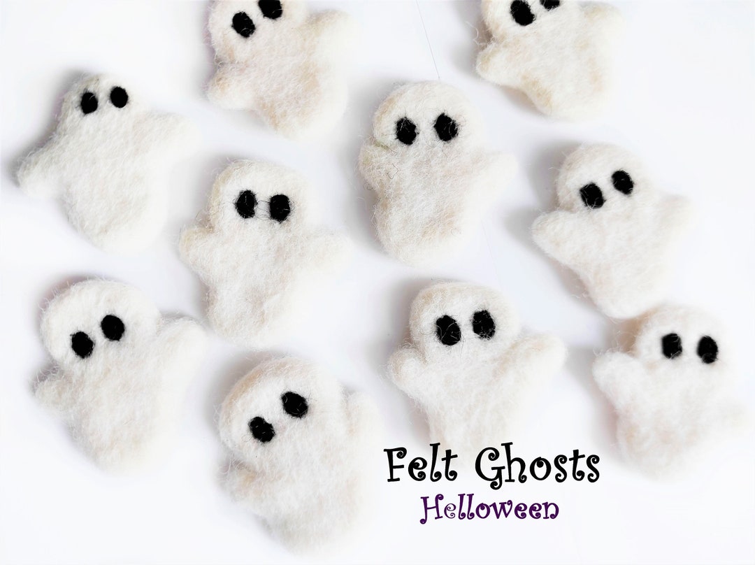 Felt Ghosts Felt Helloween Wholesale Bulk Craft Decoration Wool Ghosts ...