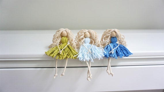 Macrame Girls Boho Baby Dolls Macrame Dolls for Home Decor - Etsy