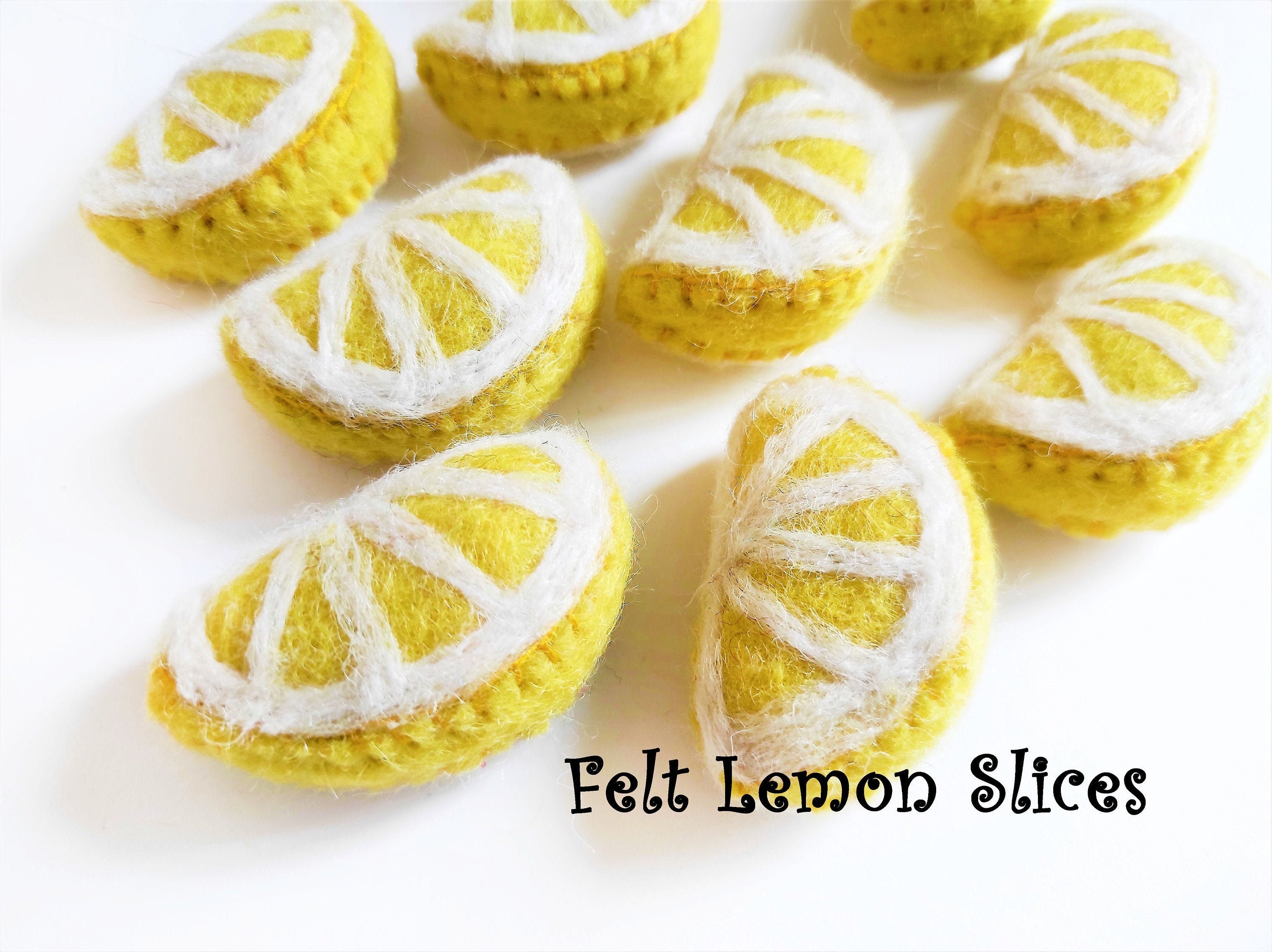 Felt Lemon Slices Felt Summer Fruits Felt Slices Wholesale Bulk Craft ...