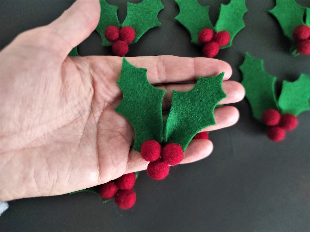 Wool Felt Winter Holiday Christmas Decor Wool Winter Decorations ...