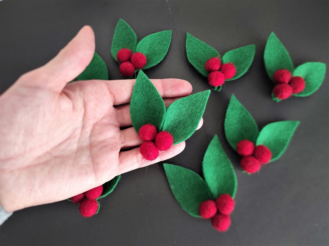 Wool Felt Winter Holiday Christmas Decor Wool Winter Decorations ...