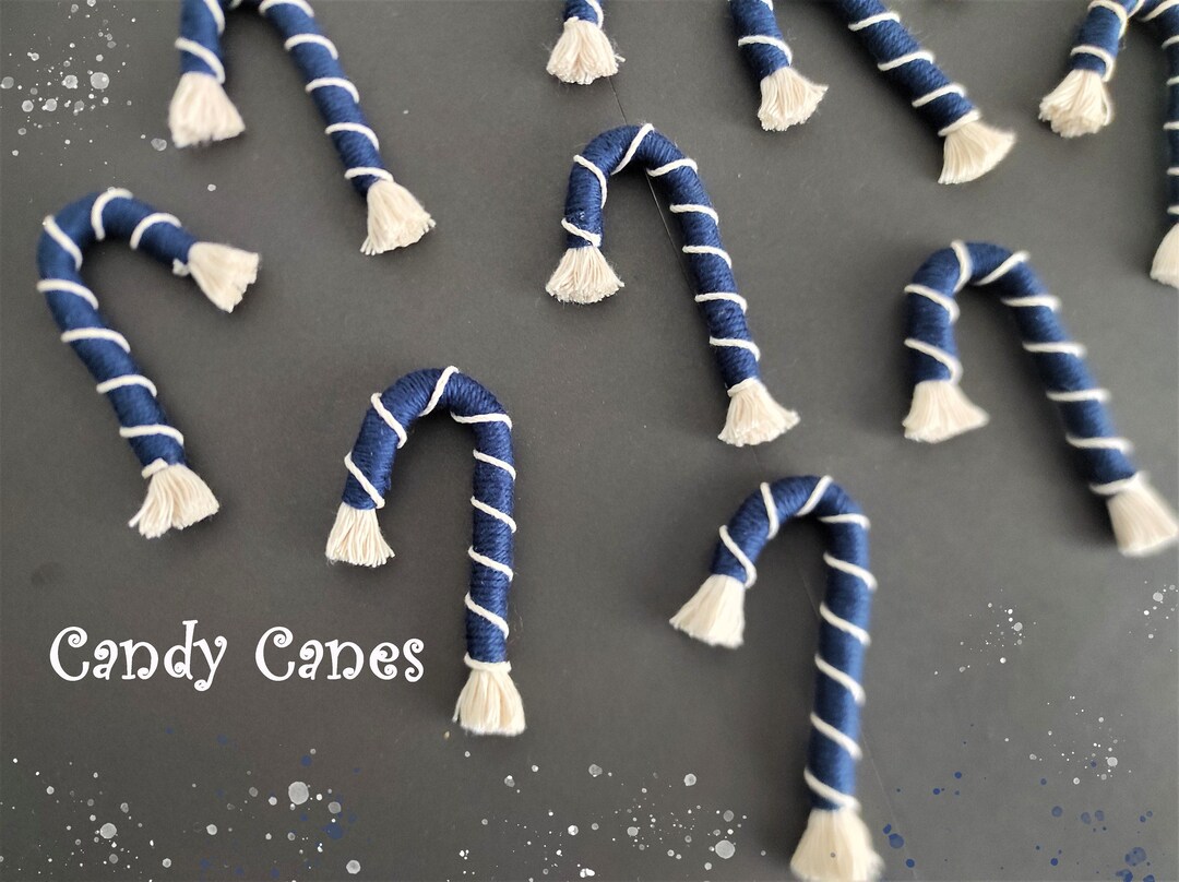 Cotton Candy Canes Cotton Winter Holiday Christmas Decor Cotton Candy ...