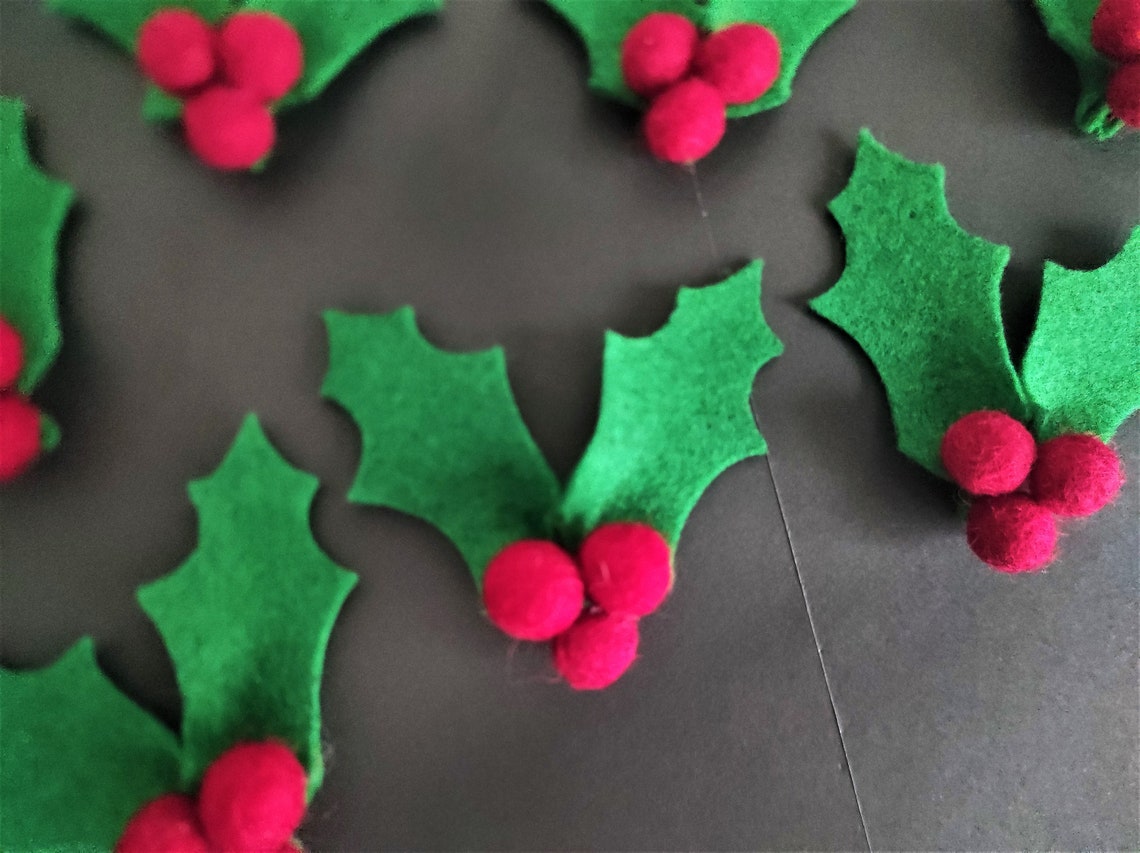 Wool Felt Winter Holiday Christmas Decor Wool Winter Decorations ...