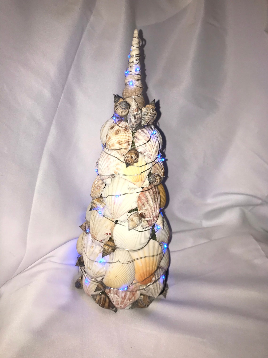 Sea Shell Christmas Tree With Lights - Etsy