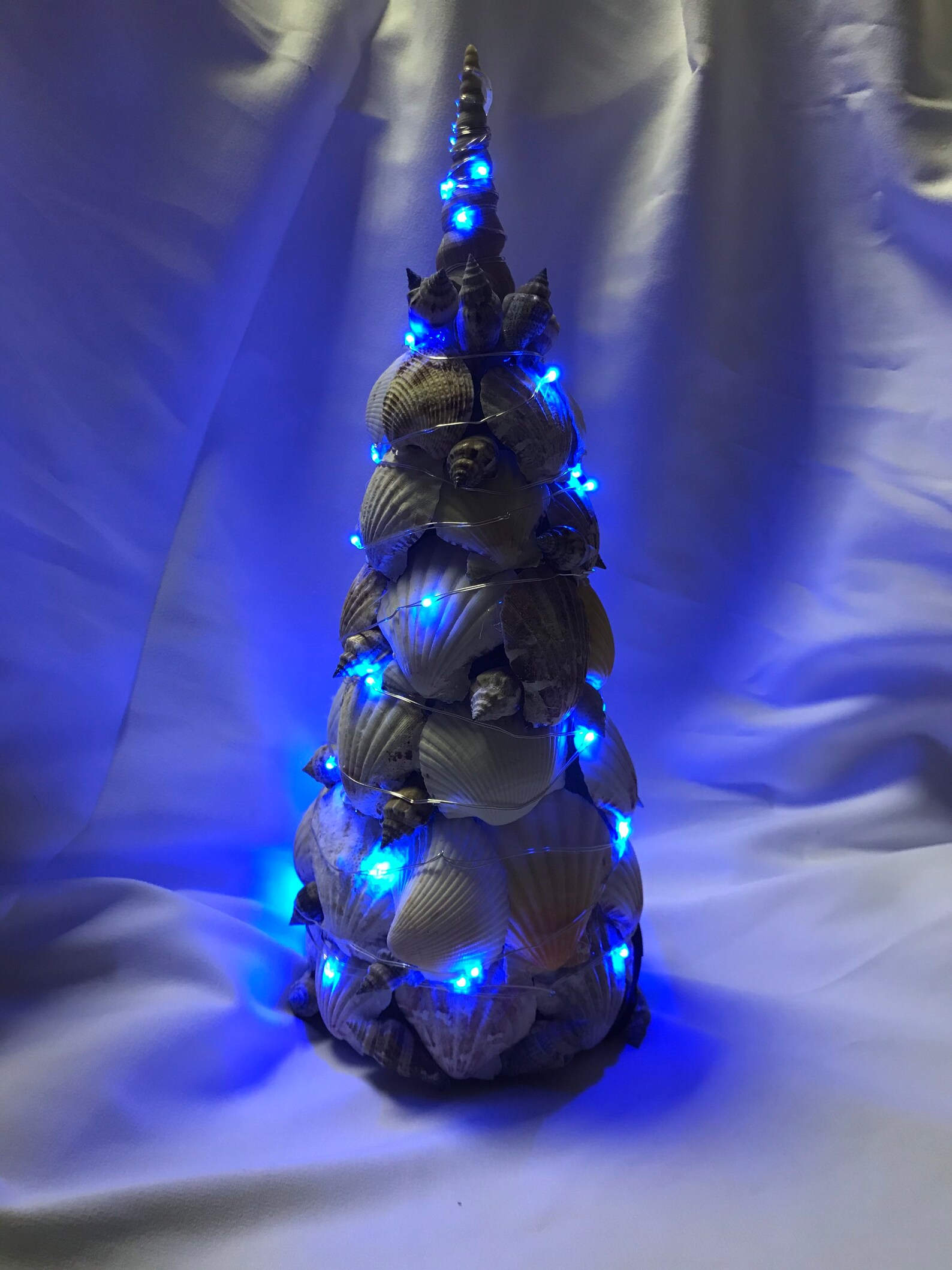 Sea Shell Christmas Tree With Lights - Etsy