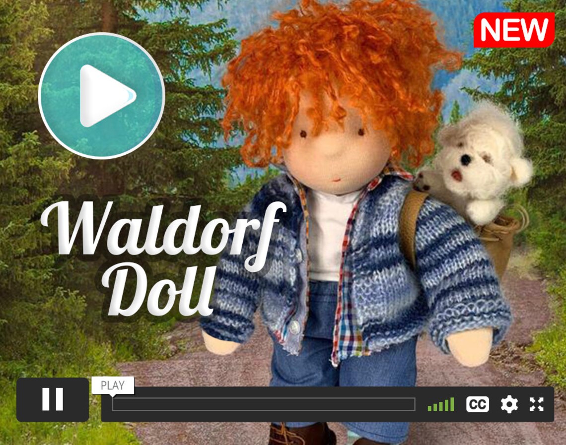 Waldorf Doll VIDEO Tutorial. Step-by-step Guide With Patterns | Etsy ...