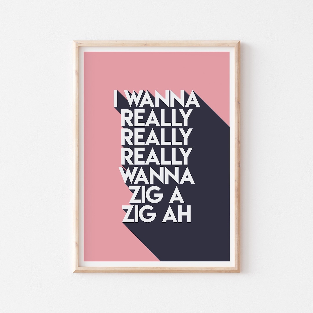 Zig a Zig Ah Print, Spice Girls, Song Lyric, Music Art, 90s, Nineties ...