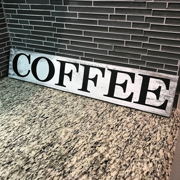 Wooden Coffee Sign - Etsy