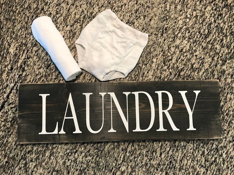 Laundry Sign Wooden Laundry Sign Wood Laundry Sign - Etsy