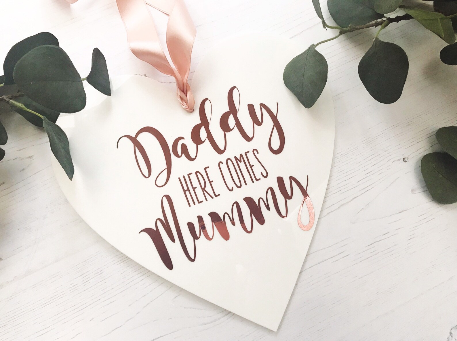 Daddy Here Comes Mummy Dad Here is Mommy Page Boy Plaque - Etsy