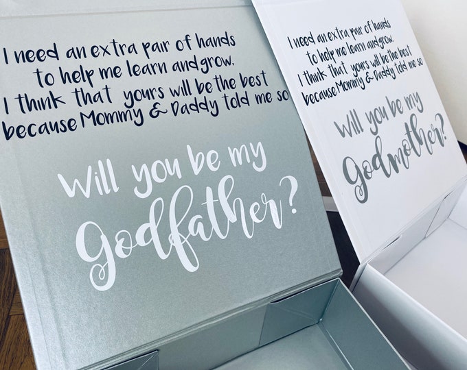 Godparent Proposal, Be My Godparent Gift, Godparent Proposal Box, Be My ...