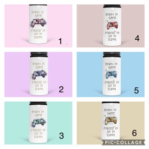 Personalised Gaming Flask, New School Drink Bottle, Personalised Bottle ...