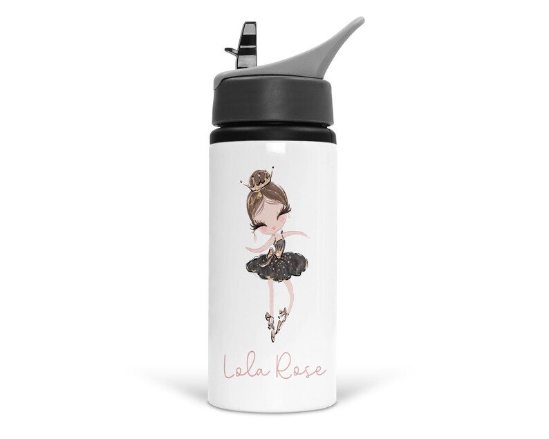 Dancer Drink Bottle, Ballet Class Water Bottle, Personalised Dance ...
