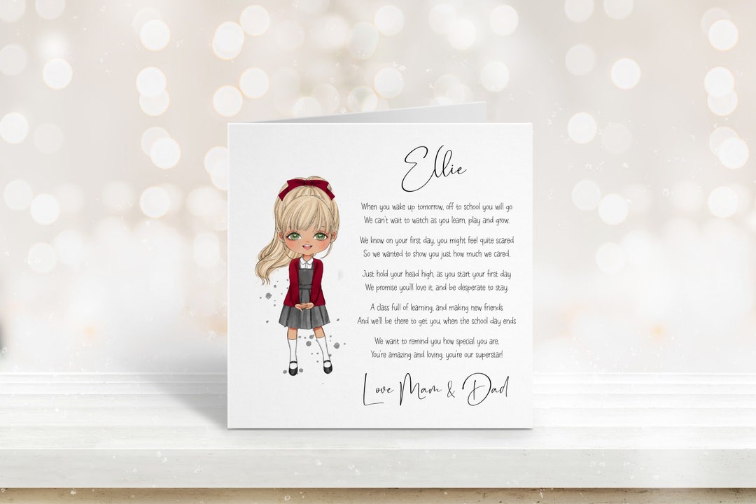 First Day of School, First Day in Reception, Starting School, New ...