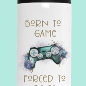 Personalised Gaming Flask, New School Drink Bottle, Personalised Bottle ...
