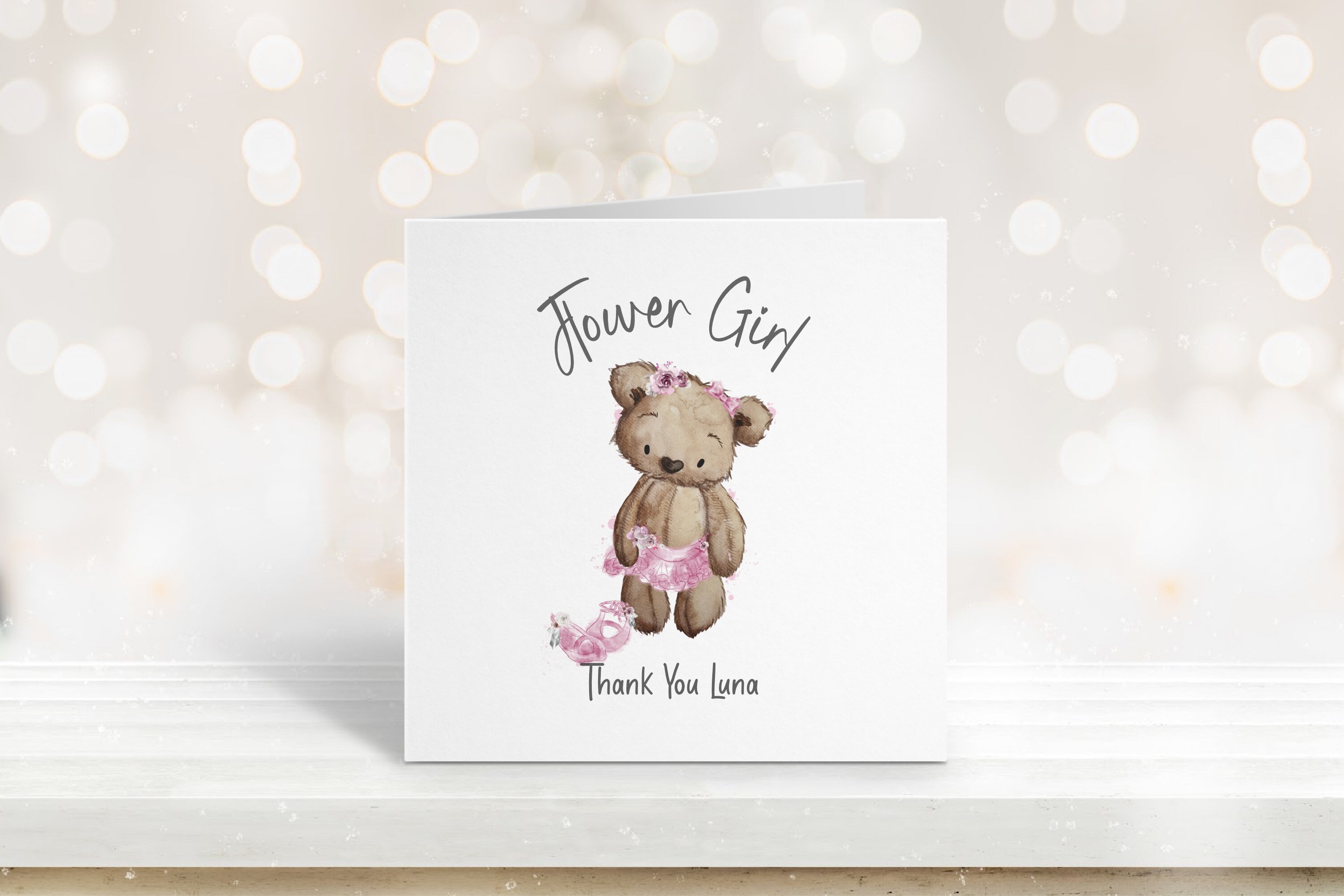 Flower Girl Thank You Card Page Boy Card Gift for Flower - Etsy