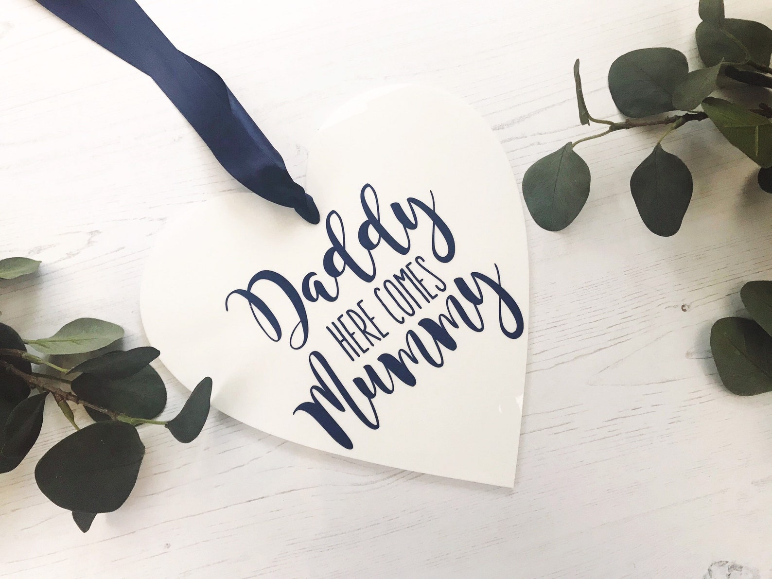 Daddy Here Comes Mummy Dad Here is Mommy Page Boy Plaque - Etsy