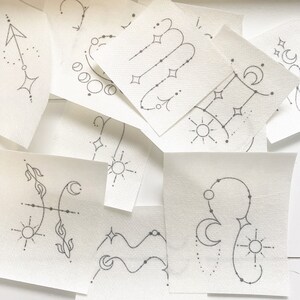 Zodiac Stick and Stitch Embroidery Patterns, Stick and Stitch Kit ...