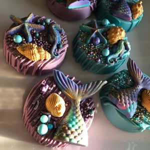 Purple/turquoise Mermaid Double Stuffed Oreo’s(1 Doz)/birthday Parties ...