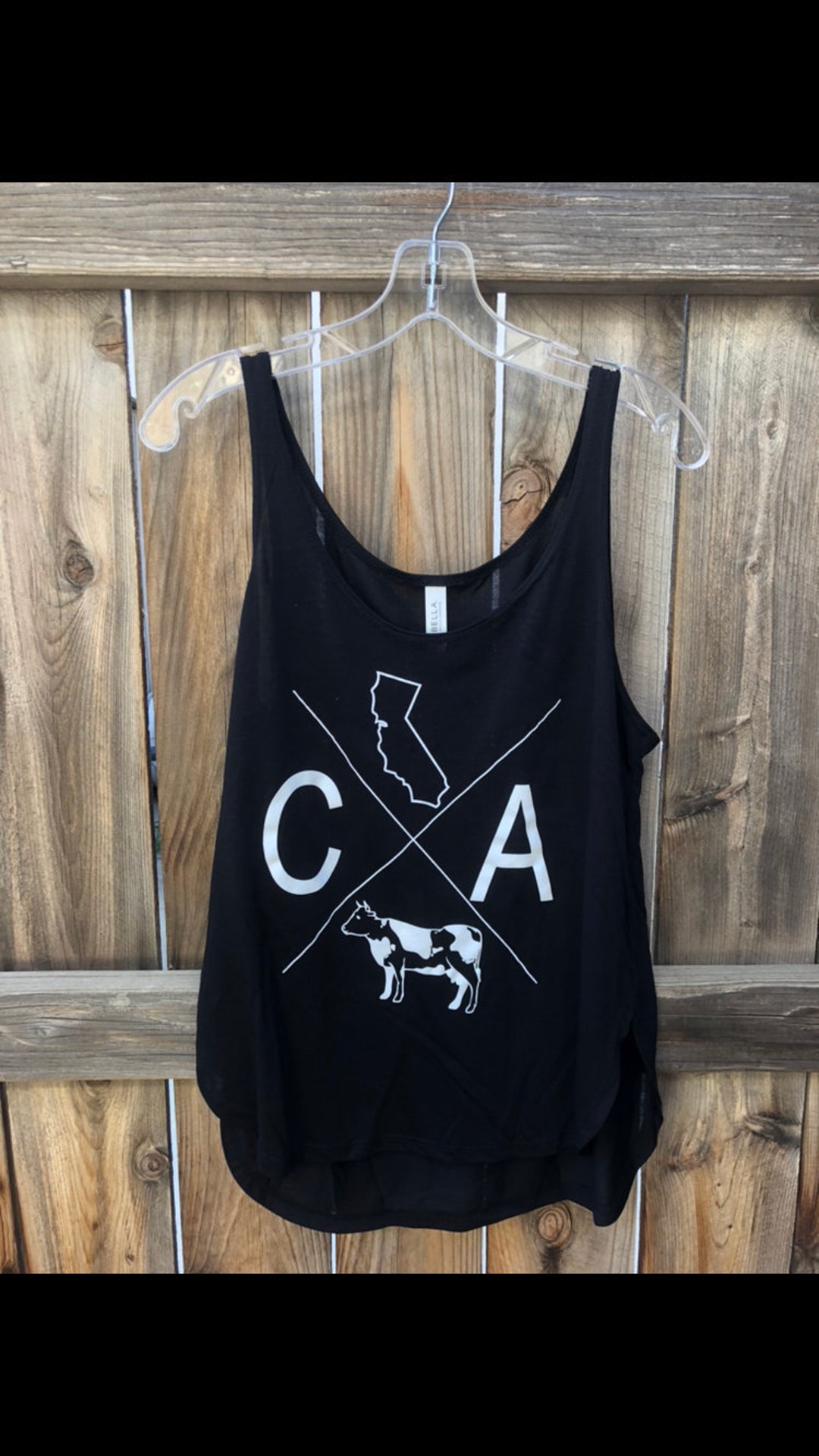 More Sizes in Stock! California Cow Tank-top - Etsy