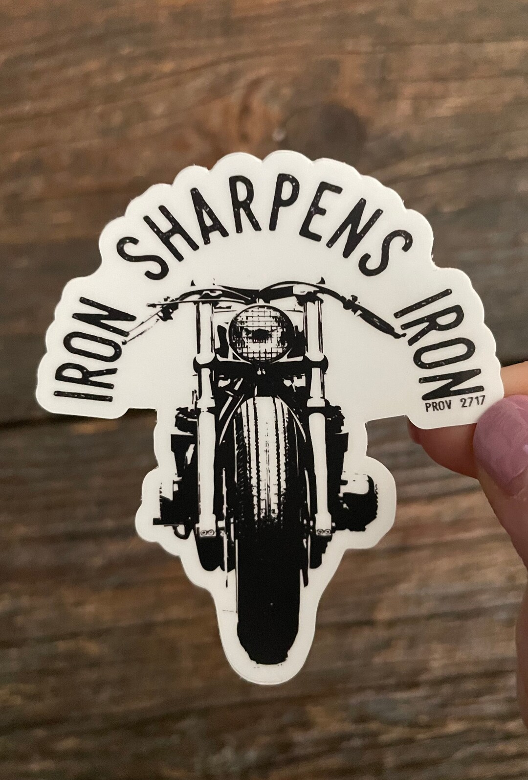 Iron Sharpens Iron Sticker, Sticker, Proverbs, Christian Sticker ...