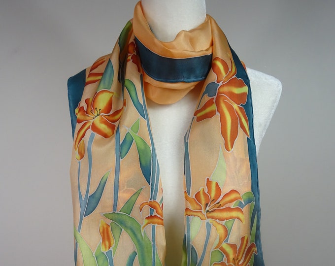 Hand Painted Pure Silk Scarves. by SeesaSilk on Etsy