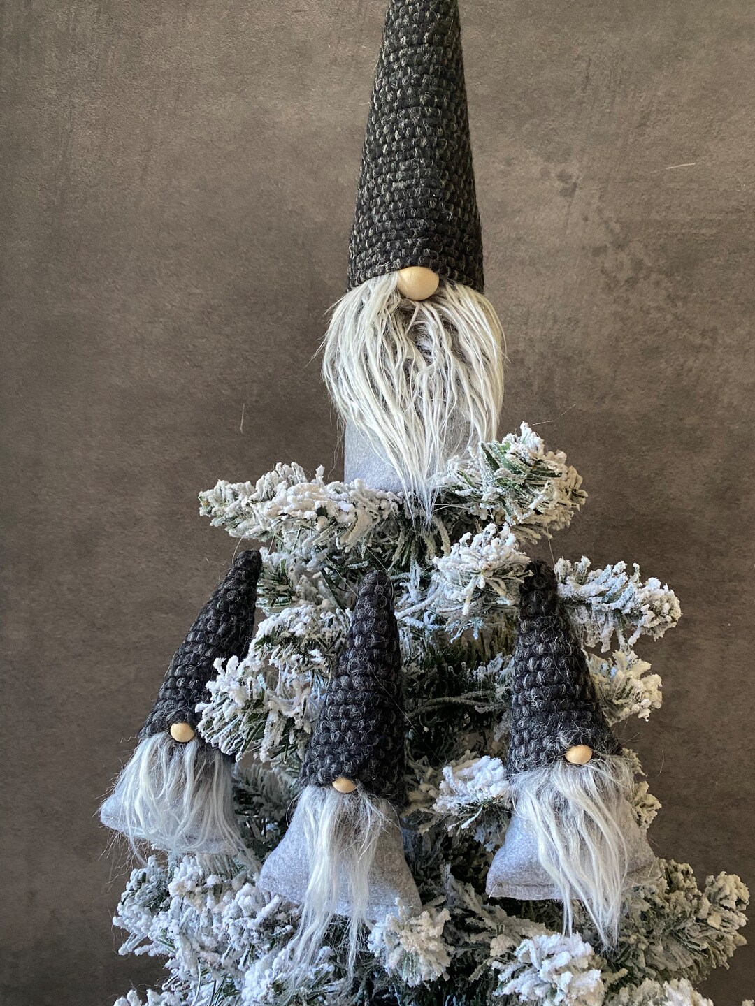 Tree Topper + Ornament Set , Nordic Christmas , Deluxe Nordic Gnome ...