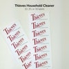 Thieves Household Cleaner Labels - Vinyl Stickers - Waterproof - 3 Pack ...
