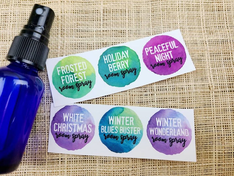 Room Spray Stickers (set of 12), 1.25" - Etsy