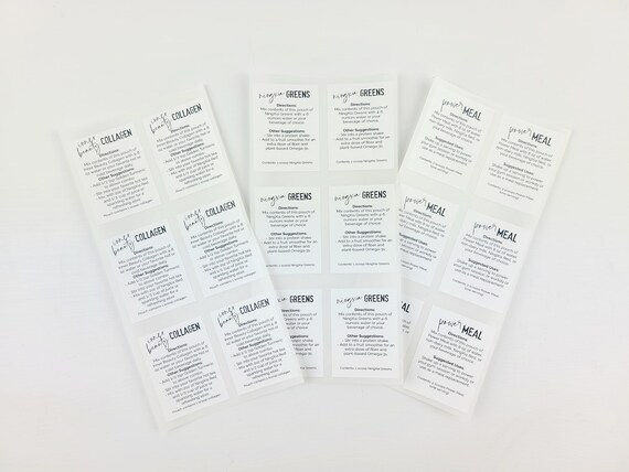 Labels for Travel Sizes: 2022 Convention Nutritional Products - Etsy