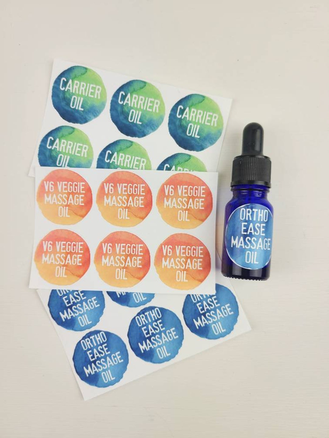 Carrier / Massage Oil Labels (set of 12) - Etsy