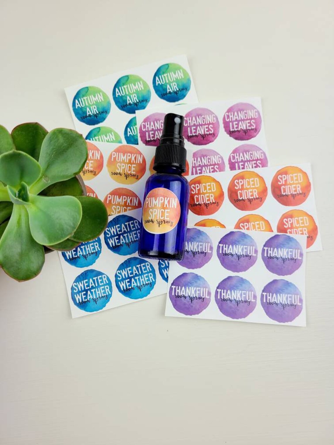 Room Spray Stickers (set of 12), 1.25" - Etsy