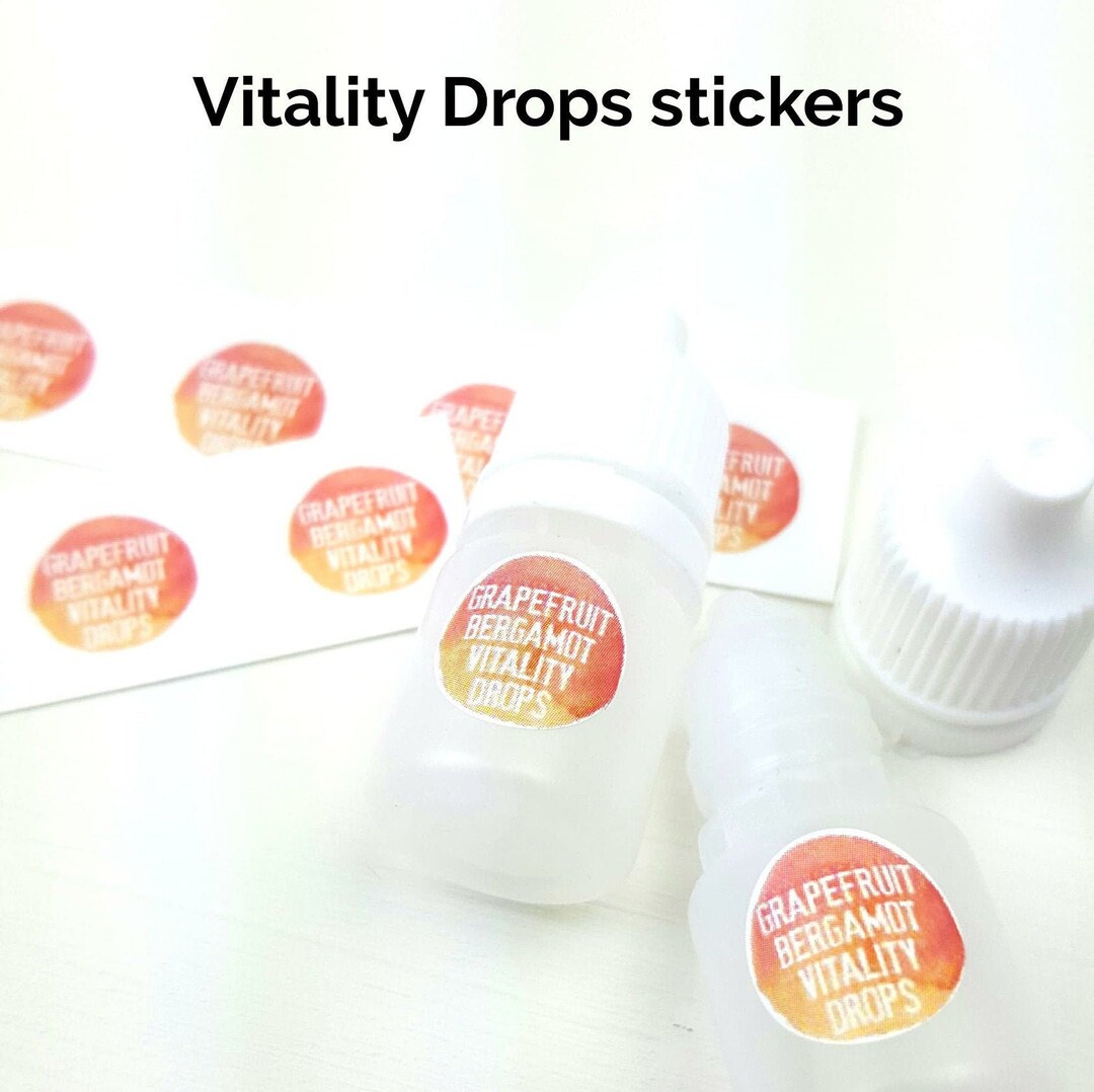Stickers for Travel Size Vitality Drops - Etsy