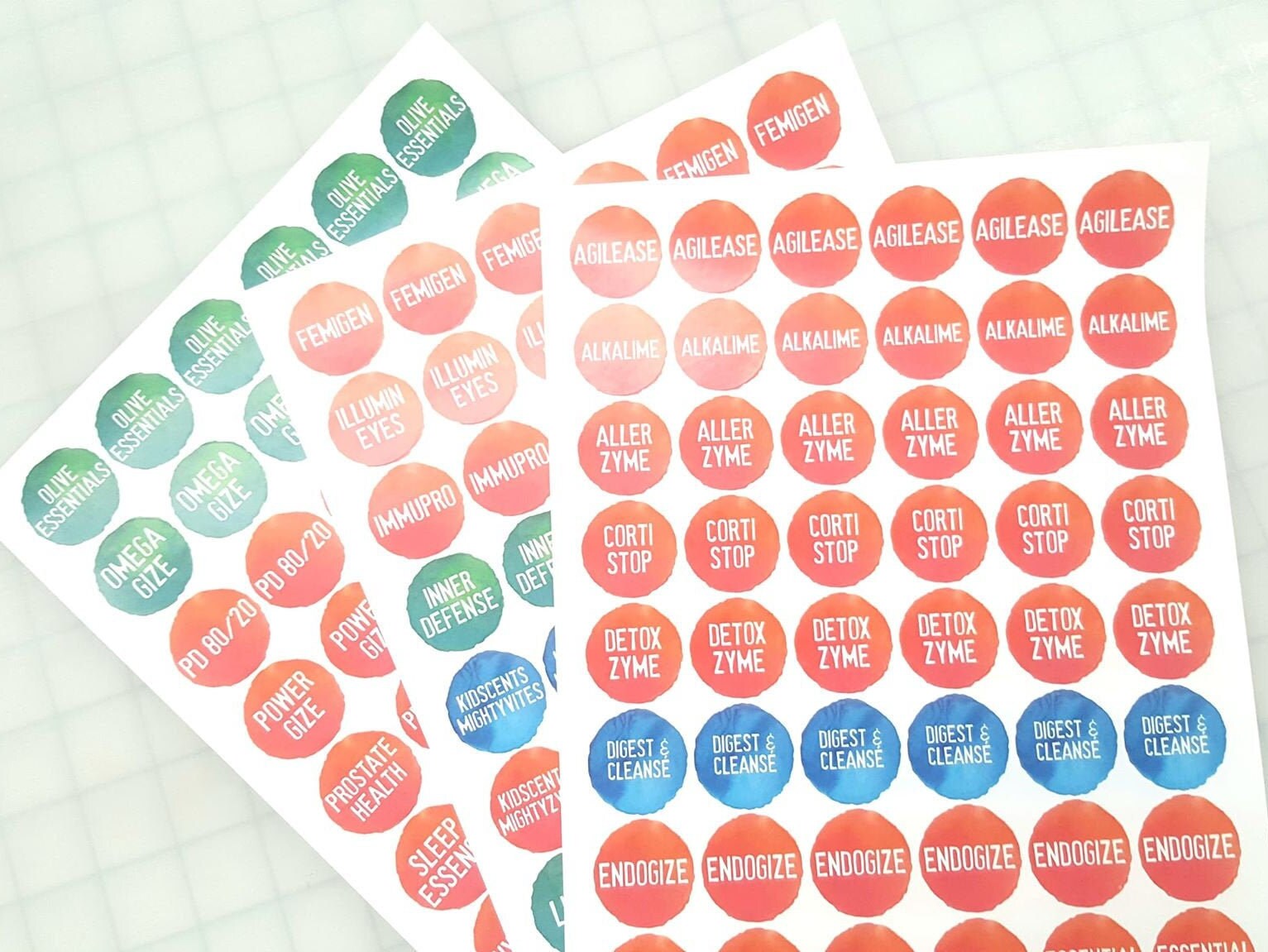 Pick 10 Supplement Stickers - Etsy