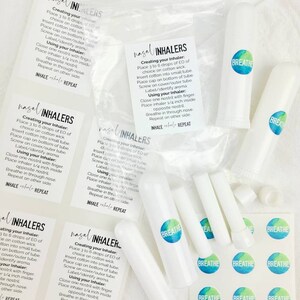 Nasal Inhaler Label / Instructions (set of 6) - Etsy