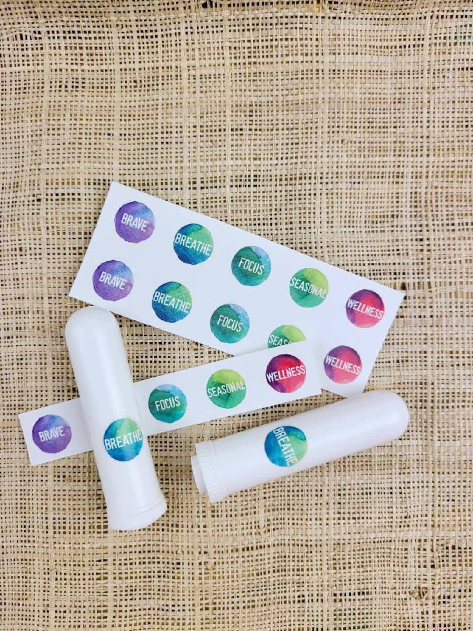 DIY Aroma Inhaler Labels Recipe Cards | Etsy