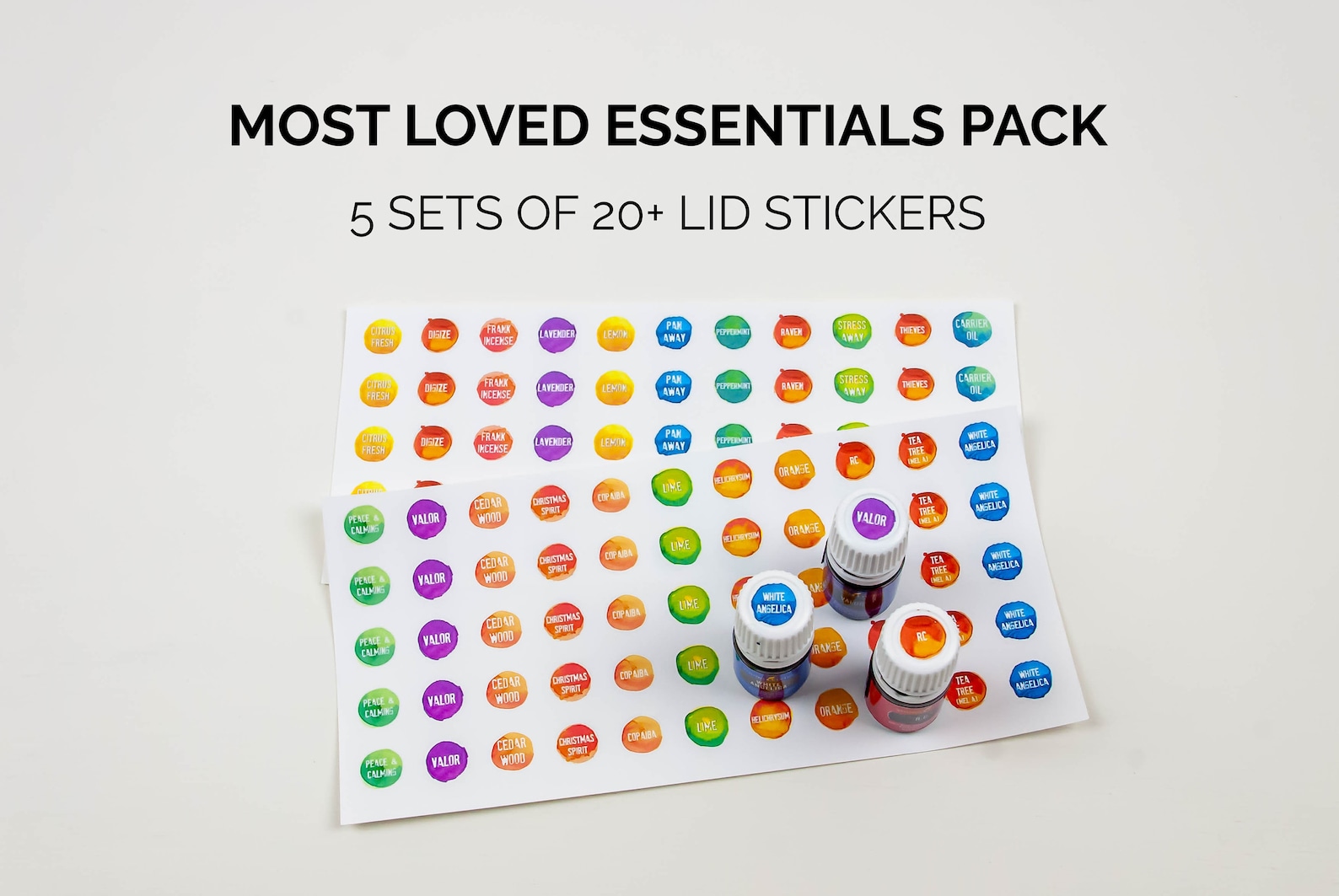Most Loved Essentials Pack 5 Sets of 20 Stickers | Etsy