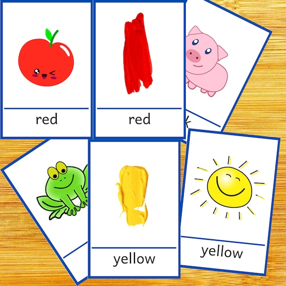 Flashcards of Colors for Teachers and Parents ESL and | Etsy