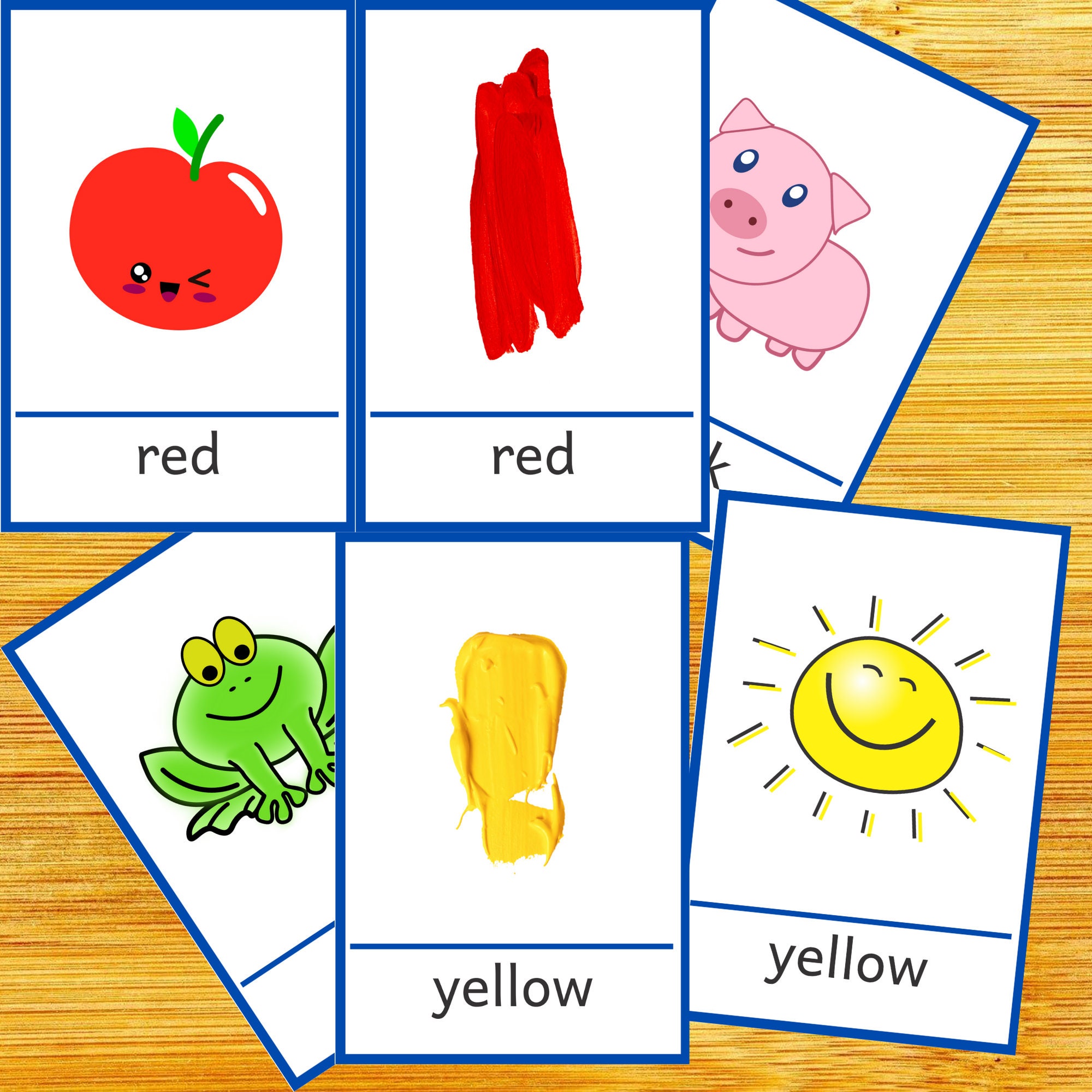 Flashcards of Colors for Teachers and Parents, ESL and Homeschool - Etsy