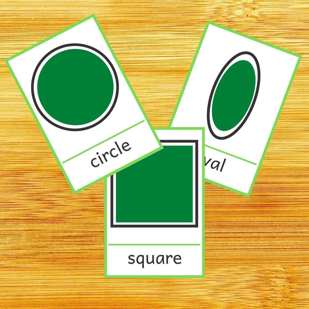 Flashcards of Shapes for Teachers and Parents, ESL and Homeschool - Etsy