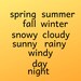 Flashcards of the Weather, Seasons, Day and Night for Teachers and ...