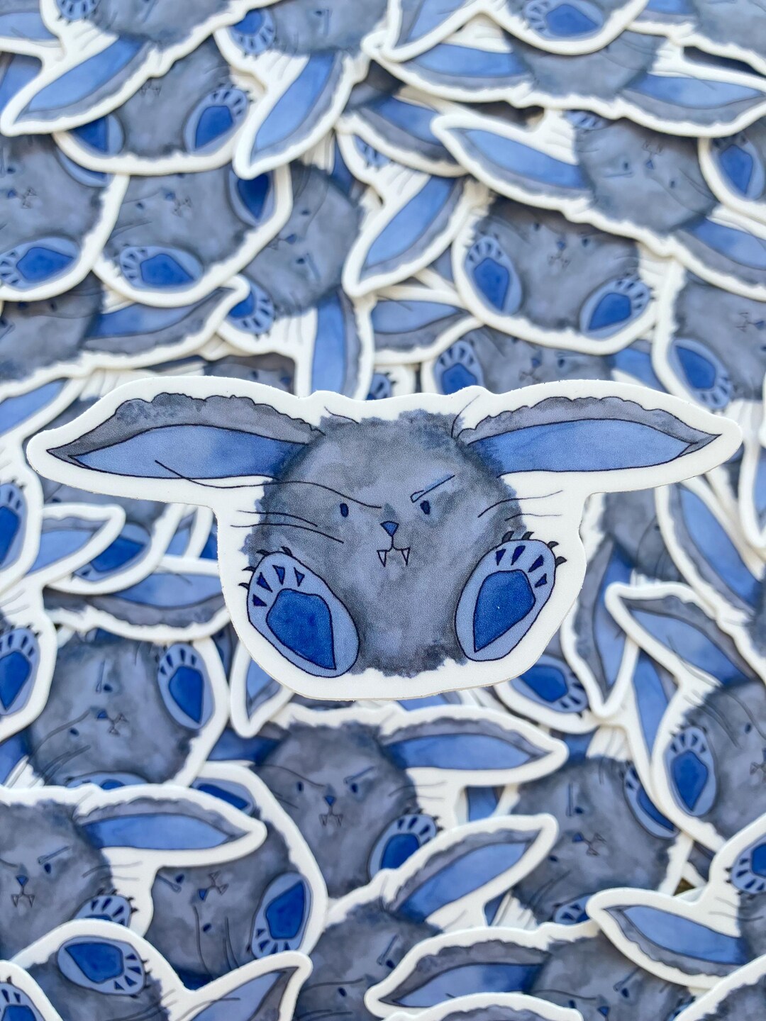 Evil Dust Bunny Die Cut Sticker - Etsy