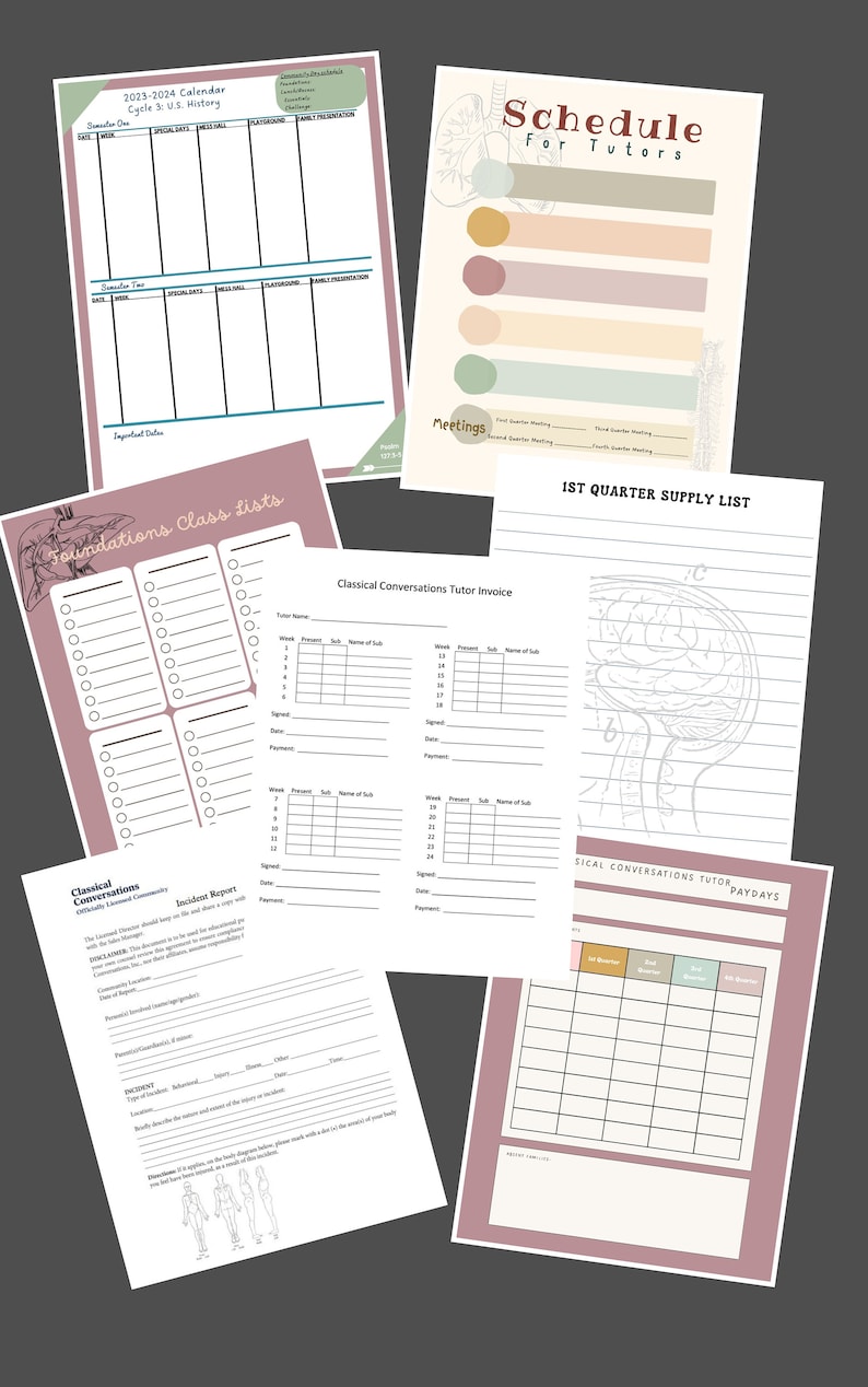 Cycle 3 Classical Conversations Director Planner 2023-2024, Foundations ...