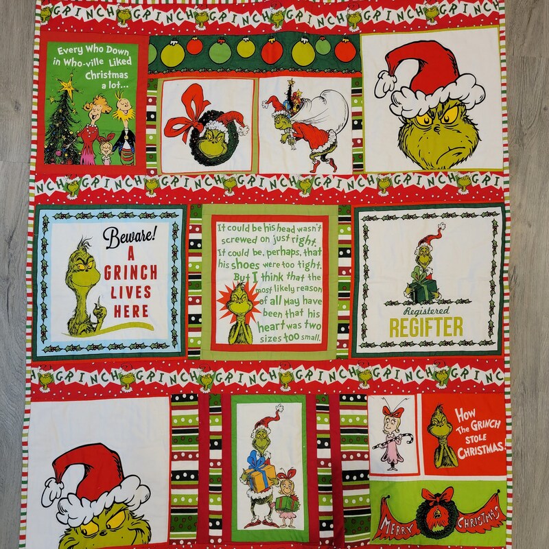 Grinch Quilt Kit - Etsy