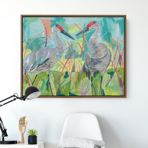 Sand Hill Crane Painting - Etsy