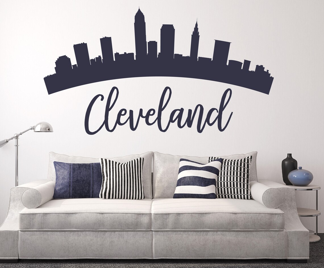SVG DXF EPS Cutting File Cleveland Skyline for Cricut Explore ...